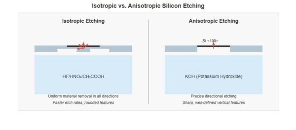 Choosing Between Isotropic and Anisotropic Etching Processes